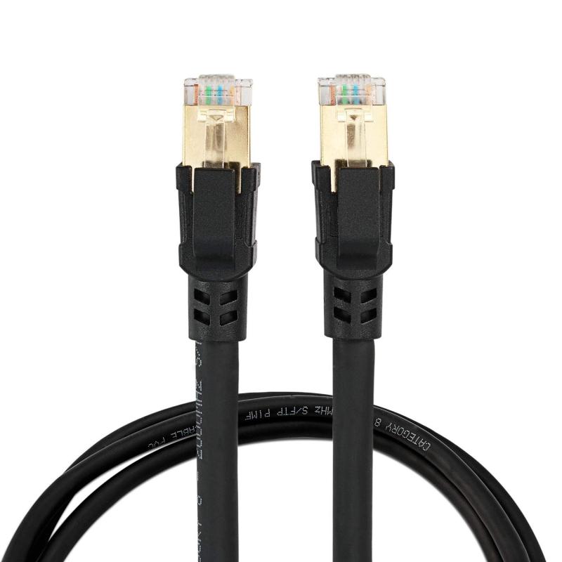 Cablecc RJ45 Cat8イーサネットネットワークLANケーブルパッチコード25 / 40Gbps