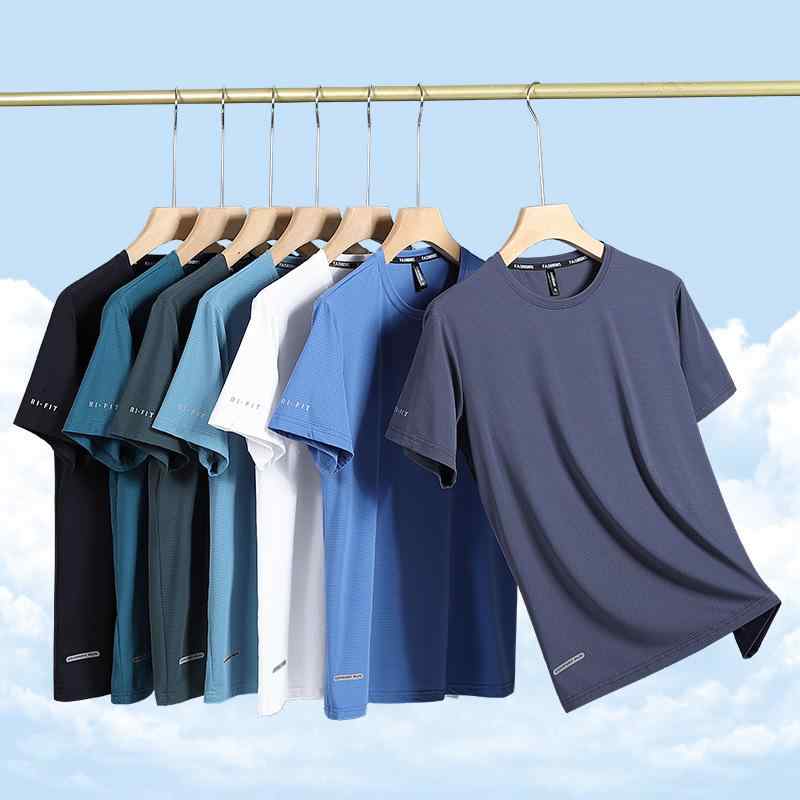 Tシャツ メンズ 接触 薄手 速乾 半袖 トップス オーバーサイズ ビッグシルエット スポーツ 運動 フィットネス ランニング 通気性 伸縮性 カジュアル オールシーズン・スタイル: 運動カジュアル・主な素材: ナイロン・柄: 無地・シルエ...