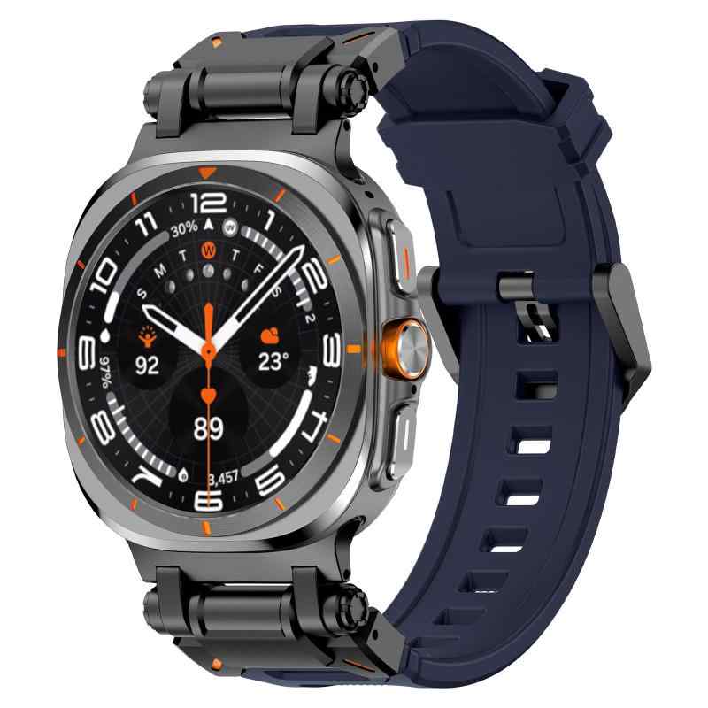 [Miimall] 対応 Galaxy Watch Ultra 2 Ultra 47mm バンド メンズ 金属 ステンレススチール スポーツ TPU 防水 軽量 ソフト 交換ベルト【対応機種】Galaxy Watch Ultra 2 47m...
