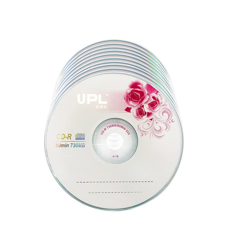 Xtahdge 10PCS CD-R 700MB / 80min Blank Disc Grade A 52X Multispeed Music CD Disk