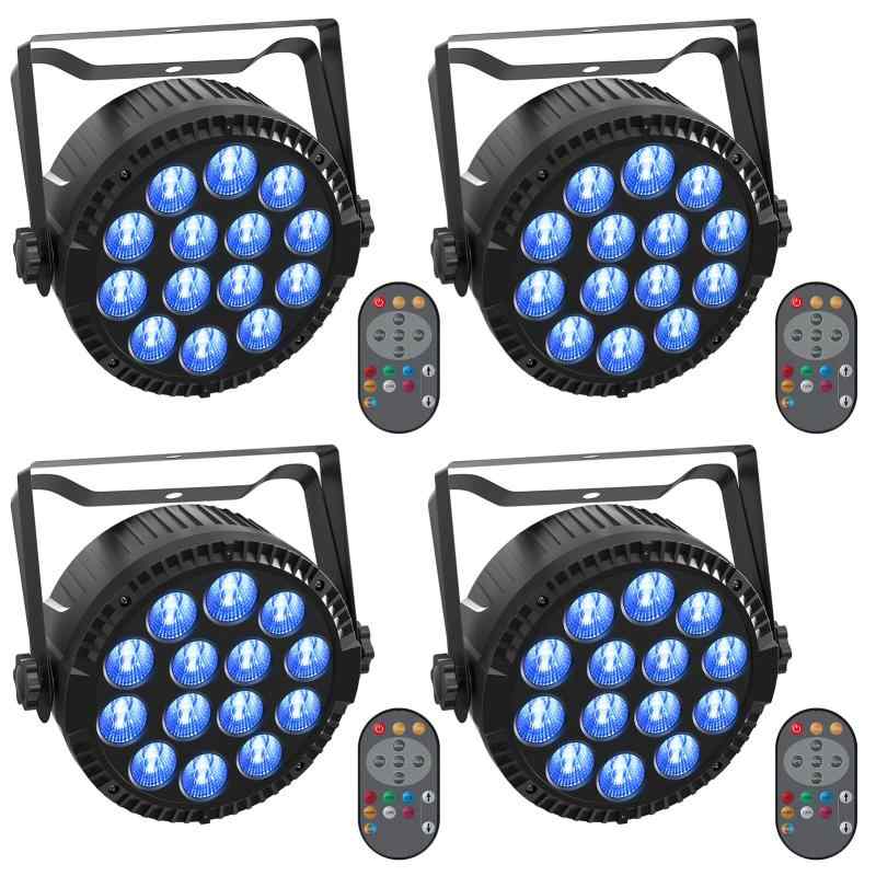 ZonQoonz 2 PCS 200W COB LED Par, Theater Scheinwerfer 2 in 1 kalt Warmweiß Lichteffekte mit COB Stroboskop für Kirche, D...