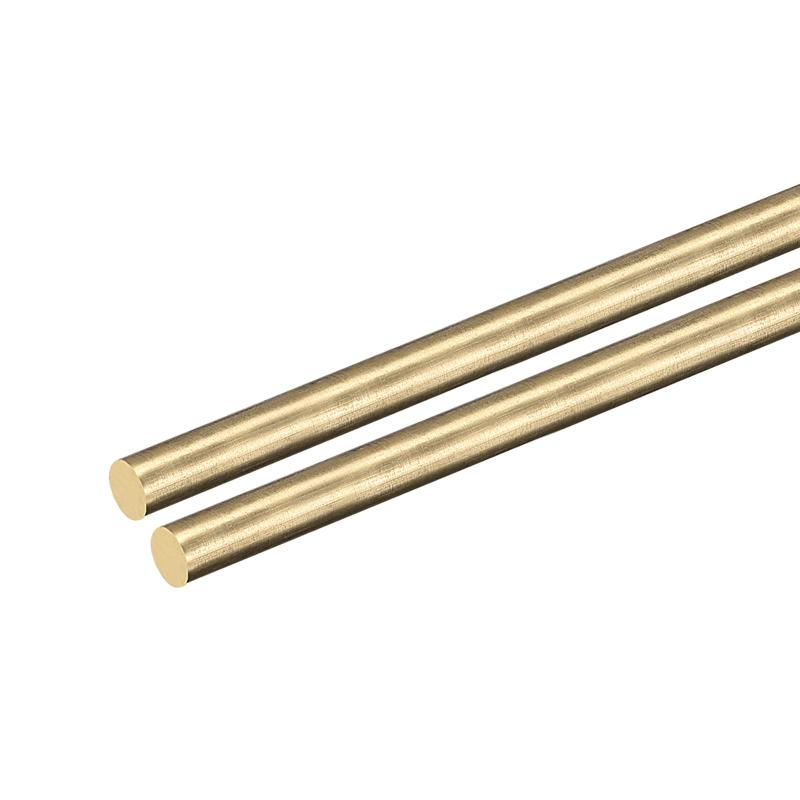 DMiotech 2個 5 mm x 100 mm 真鍮ソリッド丸棒 真鍮棒 旋盤棒材 DIYクラフト用応用: これらの真鍮棒はDIYクラフトに適しており、さまざまなシャフトDIYモデル飛行機、モデル船、モデル車などに適用できます。真鍮棒は...