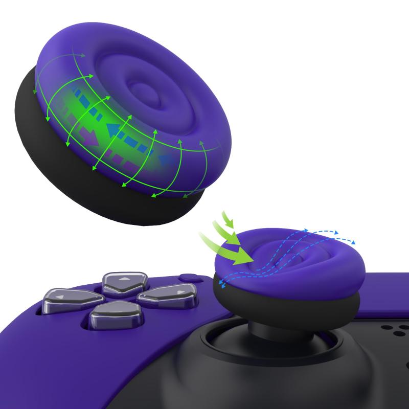 PlayVital ps5やps4コントローラー対応クッションバージョンジョイスティックキャップ、Xbox Series X/S対応サムスティックグリップカバー、Xbox OneやElite Series 2コントローラー対応親指グリップ、...