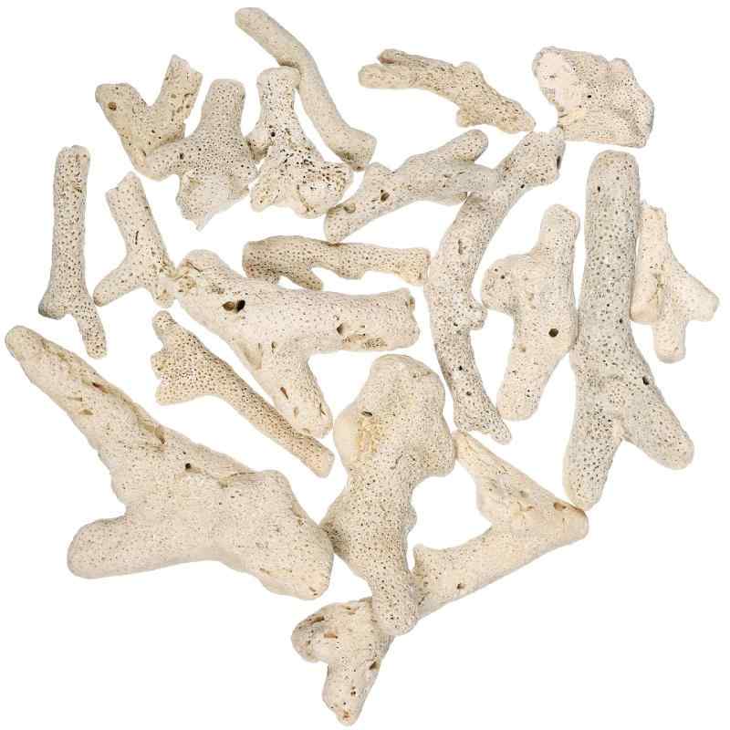 Happyyami 天然サンゴ石砂 水槽用濾過材 魚タンク装飾用石 自然色褪せにくい 再利用可能 水槽美観向上 用 ランダムカラー水族館の石：水生魚にとって で、淡水と海水の両方の環境に適しています、水族館の装飾品水族館の装飾: 非常に美し...