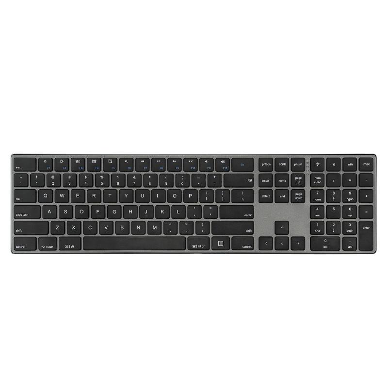 Perixx PERIBOARD-817 ワイヤレスキーボード Bluetoothフルサイズ アルミニウムボディ Windows/macOS/Linux対応