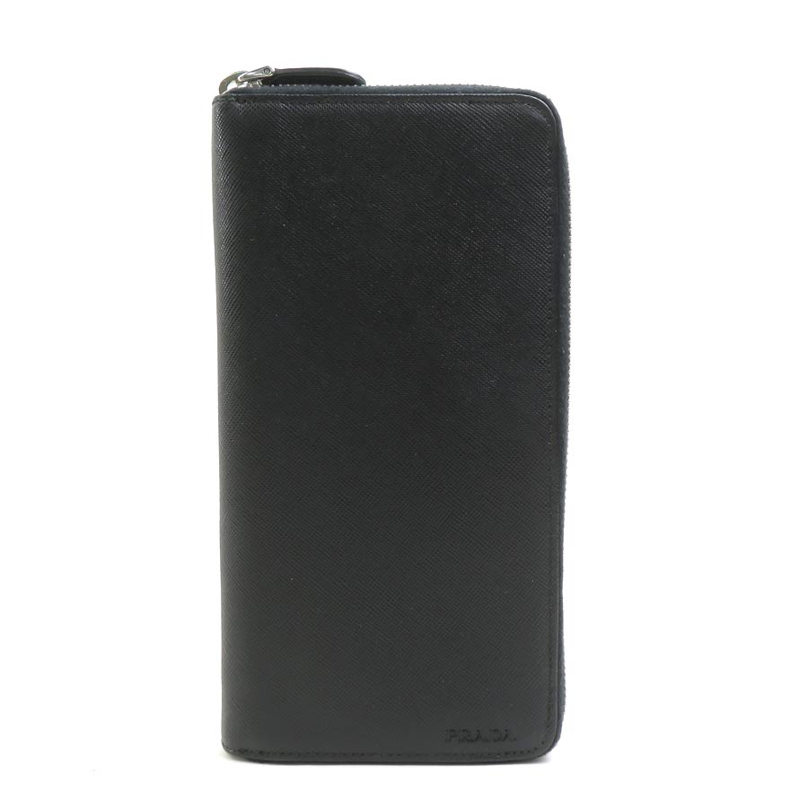 海外販売対応(Global shipping)プラダ PRADA　 ラウンドファスナー長財布 ブラック レザー メンズ 送料無料 【中古】 56513a クリックで拡大します 商品詳細 商品の状態 【外・角、フチ】スレ 商品ランク AB /...