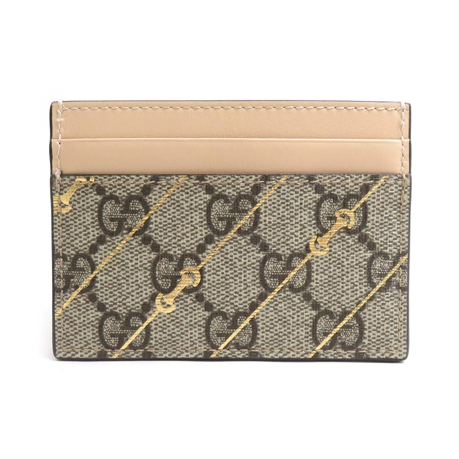海外販売対応(Global shipping)グッチ GUCCI　 カードケース ベージュ/ブラウン/ゴールド GGスプリームキャンバス/レザー レディース 774344 送料無料 【中古】 e61425i クリックで拡大します 商品詳細 ...
