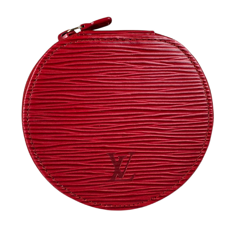 海外販売対応(Global shipping)ルイ ヴィトン LOUIS VUITTON　 アクセサリーポーチ 小物入れ エピ カスティリアンレッド エピレザー エクランビジュー ユニセックス M48227 送料無料 【中古】 z9089 ...