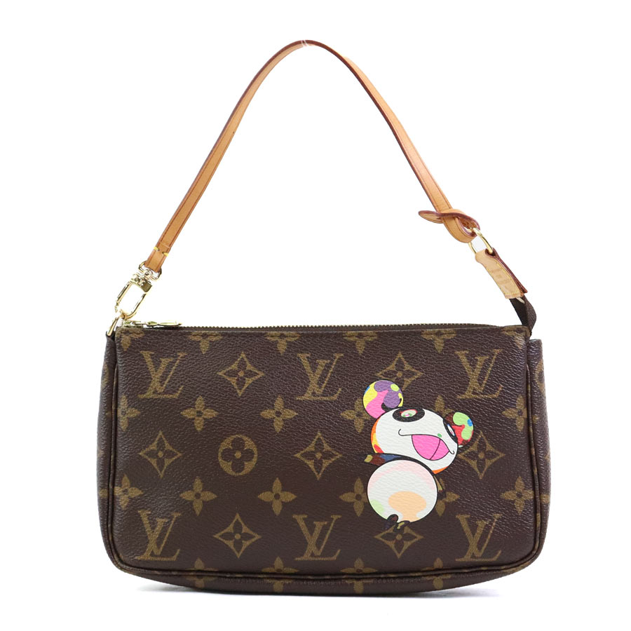 海外販売対応(Global shipping)ルイ ヴィトン LOUIS VUITTON　 アクセサリーポーチ モノグラム パンダ ブラウン モノグラムキャンバス ポシェット アクセソワール レディース M51981 送料無料 【中古】 r...