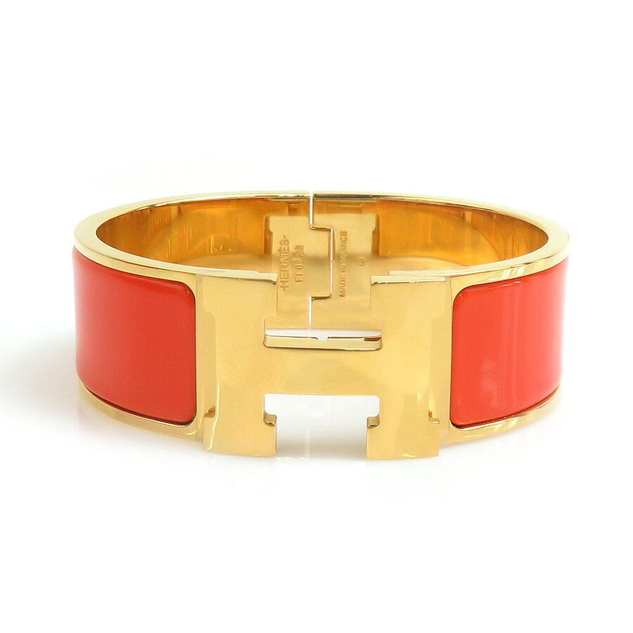 海外販売対応(Global shipping)エルメス HERMES　 バングル ブレスレット クリッククラックH ゴールド/オレンジ メタル/エナメル レディース 送料無料 【中古】 e62026k クリックで拡大します 商品詳細 商品の...
