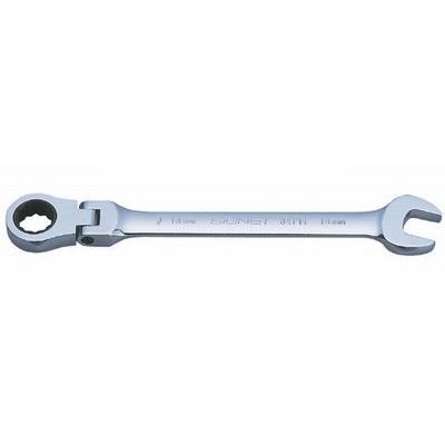 首振り式のヘッドを採用し、自由なオフセット角での作業が可能です。●サイズ(mm)：13●全長(mm)：178●メガネ部外径(mm)：23.6●スパナ部外径(mm)：27.0●メガネ部厚み(mm)：8.5●スパナ部厚み(mm)：6.1●ヘッド...