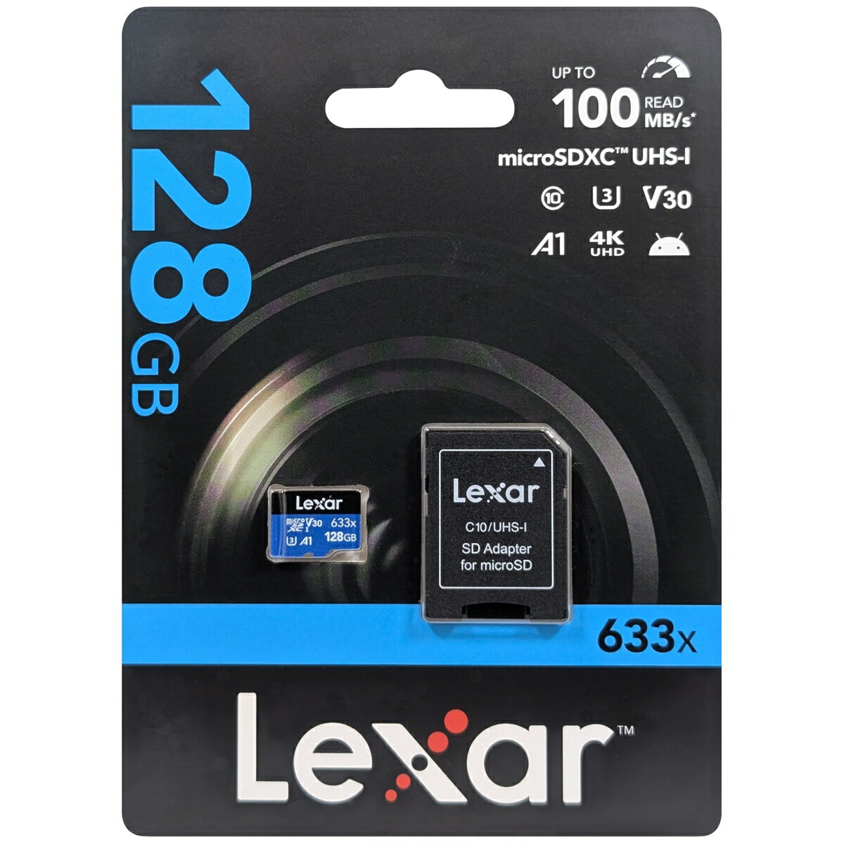 容量：128GB最大読み込み速度：100MB/sバスインターフェーススピード：UHS-IUHSスピードクラス：U3ビデオスピードクラス：V30アプリケーションパフォーマンスクラス：A1スピードクラス：class 10SD変換アダプタ付き当店...