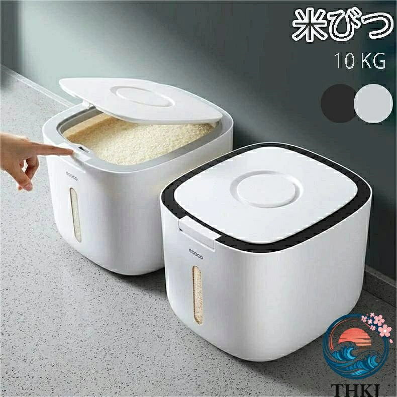 商品情報 商品詳細 ●商品名：米びつ 10kg ●カラー：ブラック グレー ●サイズ：265*293*234MM ●素材：PS+PP+ABS 備考 ★上記の数値は、実測によるものです。多少の誤差はご容赦ください。 ★撮影の為、画質等の関係上...