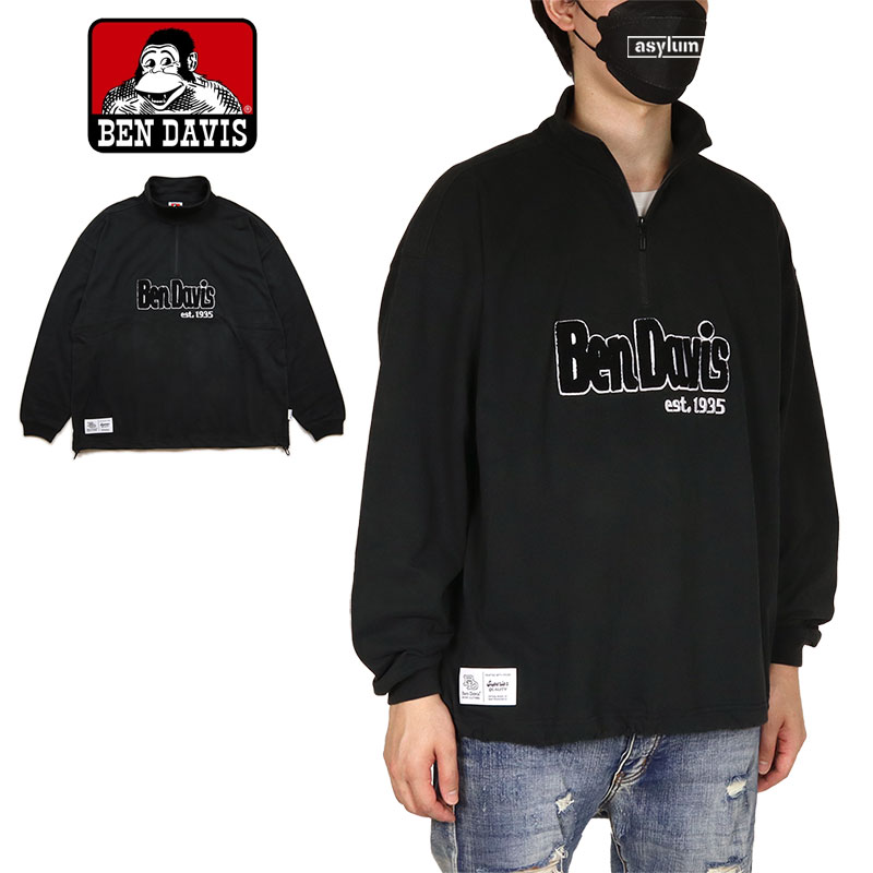 メー カー希望小売価格はメーカーカタログに基づいて掲載しています ブランド BEN DAVIS/ベンデイビス 商品名 BRUSHED HALD ZIP LS C-24780037/ハーフジップスウェット トレーナー サイズ 着丈/胸囲/肩幅...