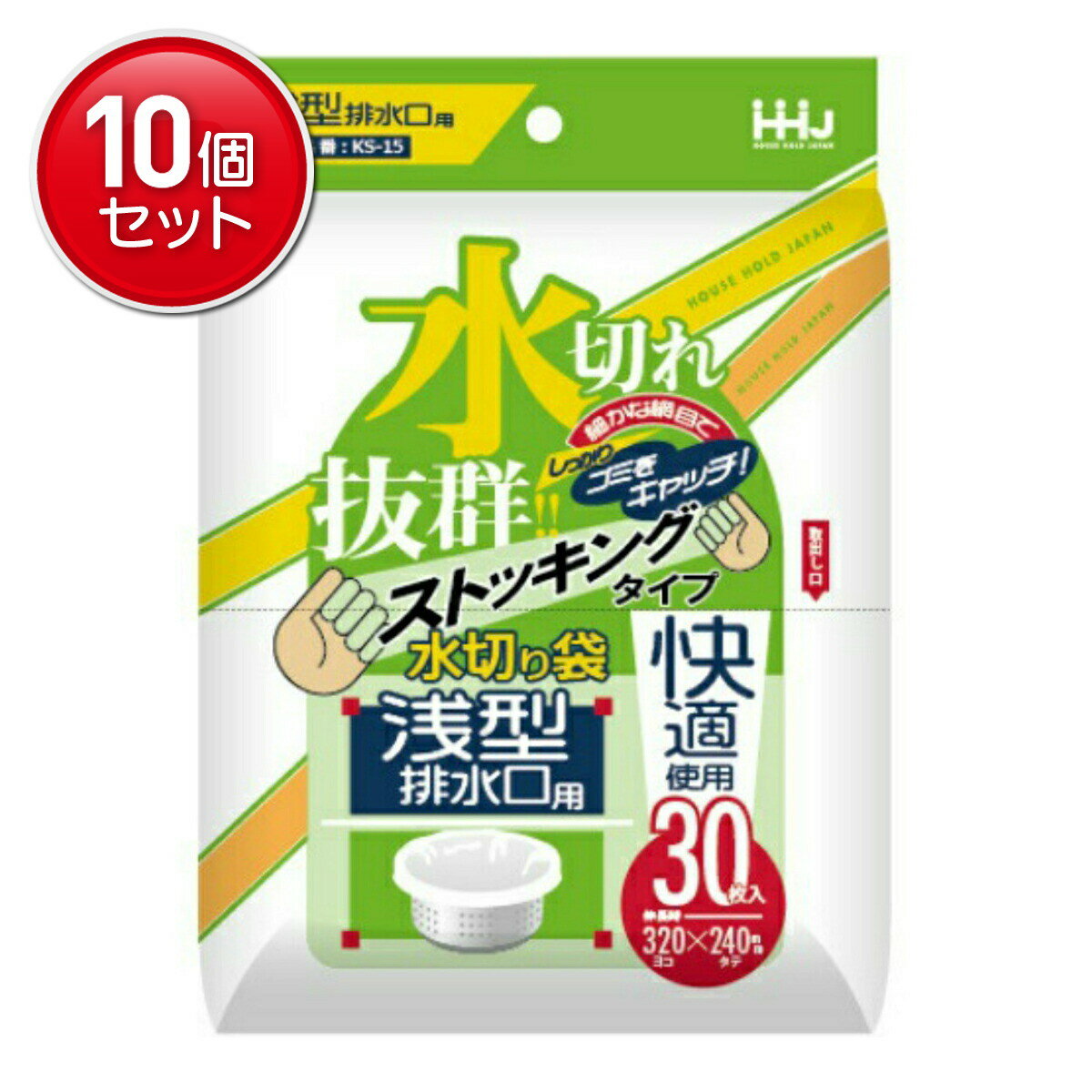 商品名：KS15 水切りストッキング浅型・排水口用 30枚内容量：30枚JANコード：4580287321501発売元、製造元、輸入元又は販売元：ハウスホールドジャパン原産国：中華人民共和国商品番号：101-81538ブランド：ハウスホール...