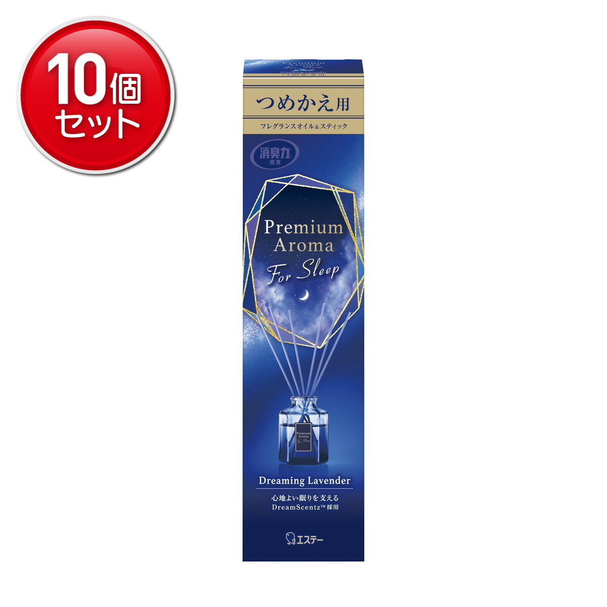 商品名：エステー お部屋の消臭力 プレミアムアロマ Premium Aroma For Sleep Stick つめかえ ドリーミングラベンダー 50ml内容量：50mlJANコード：4901070131709発売元、製造元、輸入元又は販売...