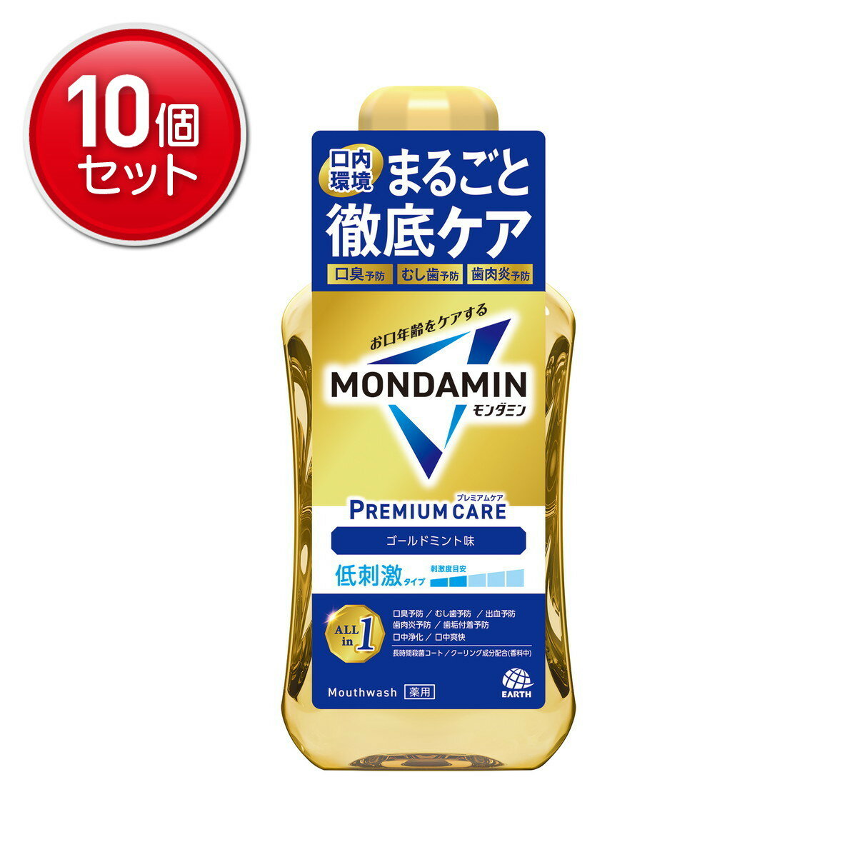 商品名：アース製薬 モンダミン プレミアムケア ゴールドミント 600mL マウスウォッシュ 洗口液内容量：600mLJANコード：4901080248411発売元、製造元、輸入元又は販売元：アース製薬原産国：日本区分：医薬部外品商品番号：...