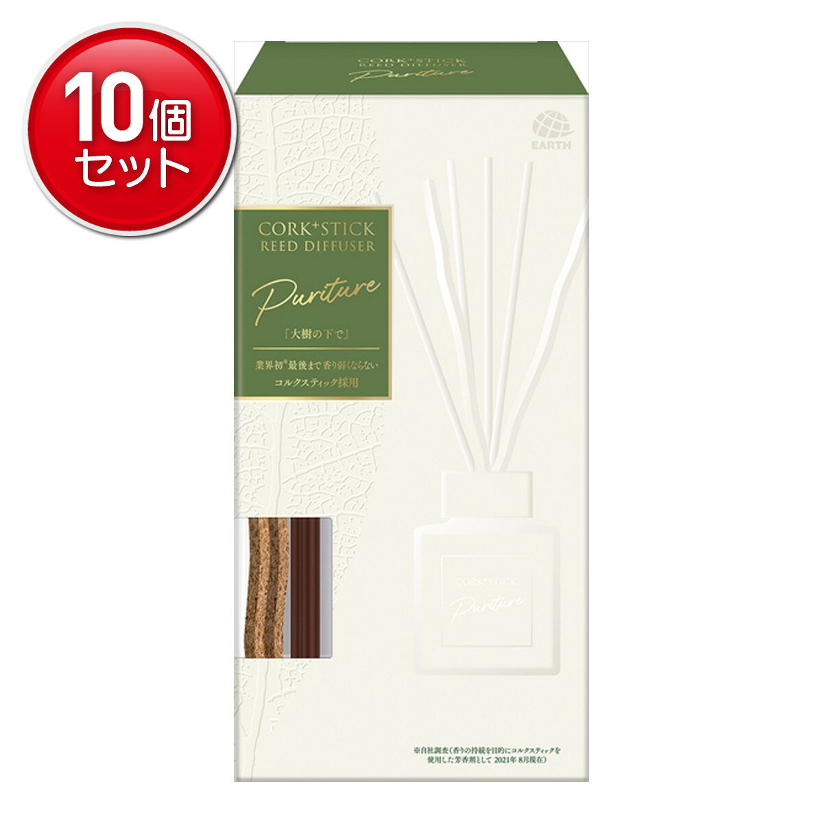 商品名：アース製薬 Sukki-ri! スッキーリ! CORK+STICK コルク＋スティック Puriture ピュリチャー 大樹の下で 100ml内容量：100mlJANコード：4901080590312発売元、製造元、輸入元又は販売元...