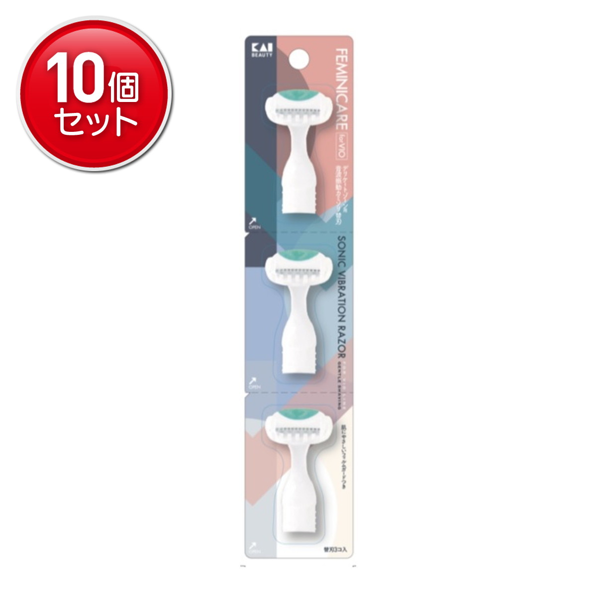 商品名：貝印 FEMINICARE GA0114 音波振動カミソリ替刃 3個入内容量：3個入JANコード：4901331006340発売元、製造元、輸入元又は販売元：貝印株式会社原産国：中華人民共和国商品番号：101-49013310063...