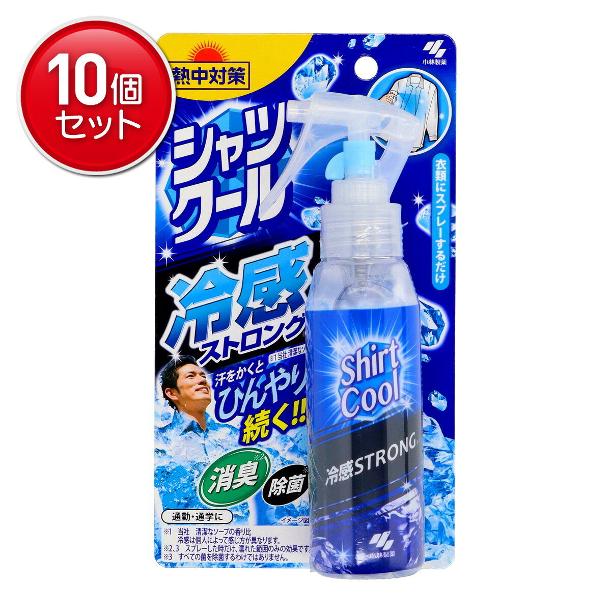 商品名：小林製薬 熱中対策 シャツクール 冷感ストロング 100ml内容量：100mlJANコード：4901548603080発売元、製造元、輸入元又は販売元：小林製薬原産国：日本商品番号：101-70148ブランド：熱中対策通勤通学が快適...