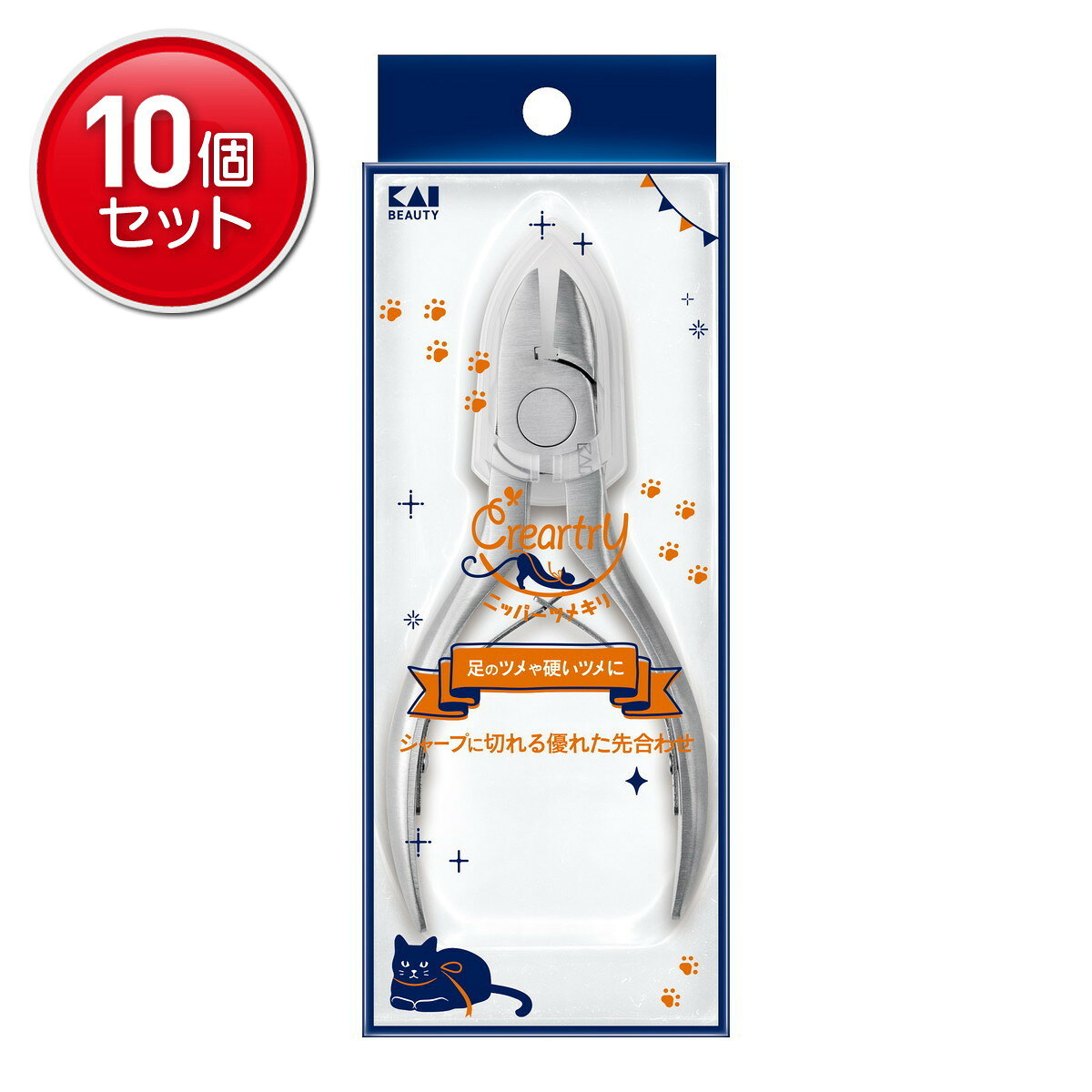 商品名：貝印 HC4017 クレアートリー ニッパーツメキリ内容量：1個JANコード：4901601079494発売元、製造元、輸入元又は販売元：貝印原産国：ベトナム商品番号：101-*010-4901601079494商品説明足のツメや硬...