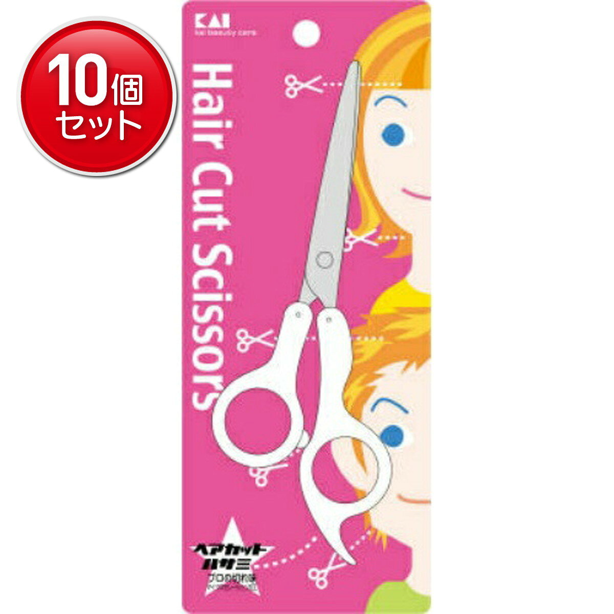 商品名：貝印 KQサンパツ　ヘアカットハサミ内容量：1本JANコード:4901601261073発売元、製造元、輸入元又は販売元：貝印株式会社（美粧）原産国：中華人民共和国商品番号：101-62451ブランド：Hair　Cut　Scisso...