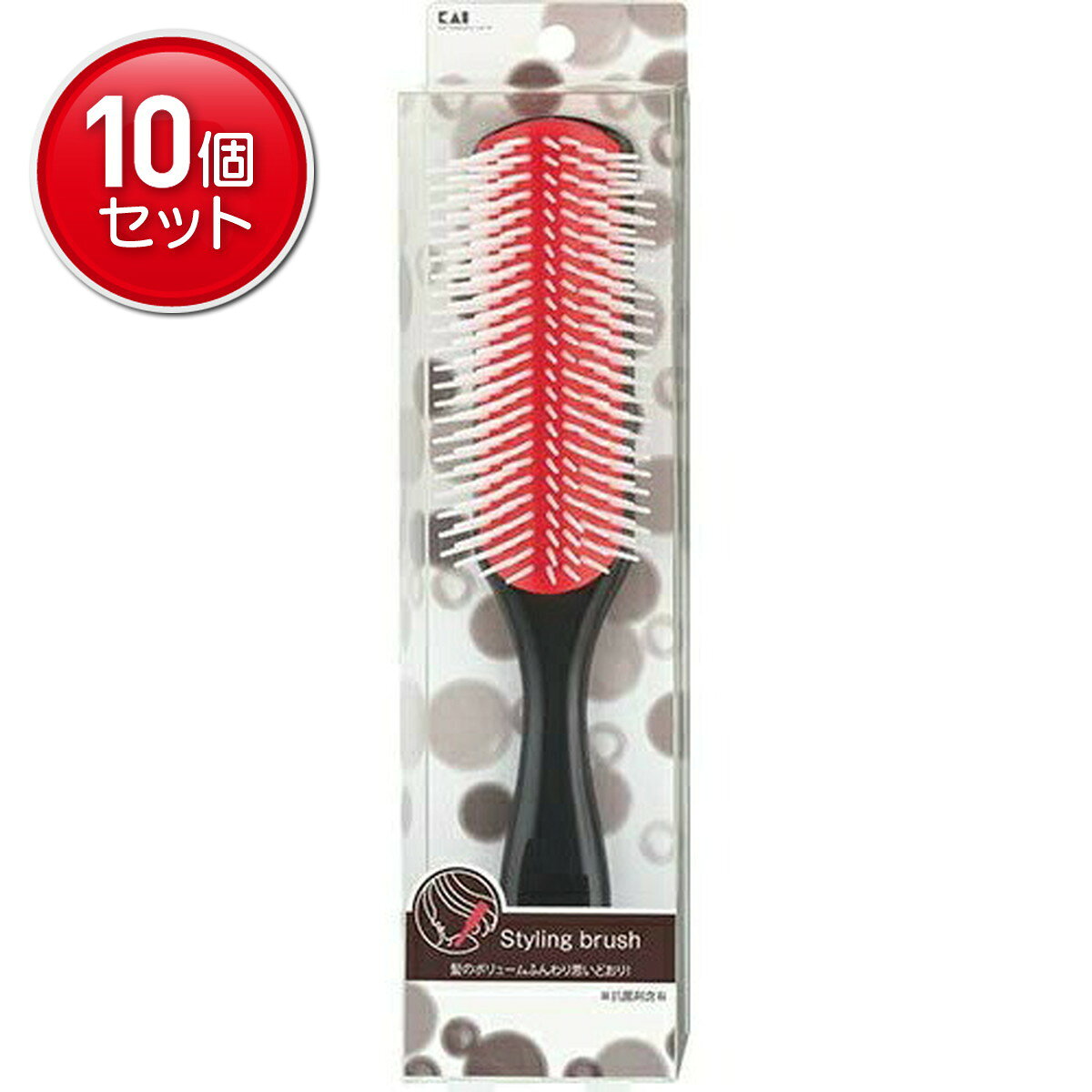 商品名：貝印 HL0002SS スタイリングブラシ L レッドラバー内容量：1本JANコード：4901601277425発売元、製造元、輸入元又は販売元：貝印株式会社原産国：中華人民共和国商品番号：101-63094ブランド：スタンダードセ...