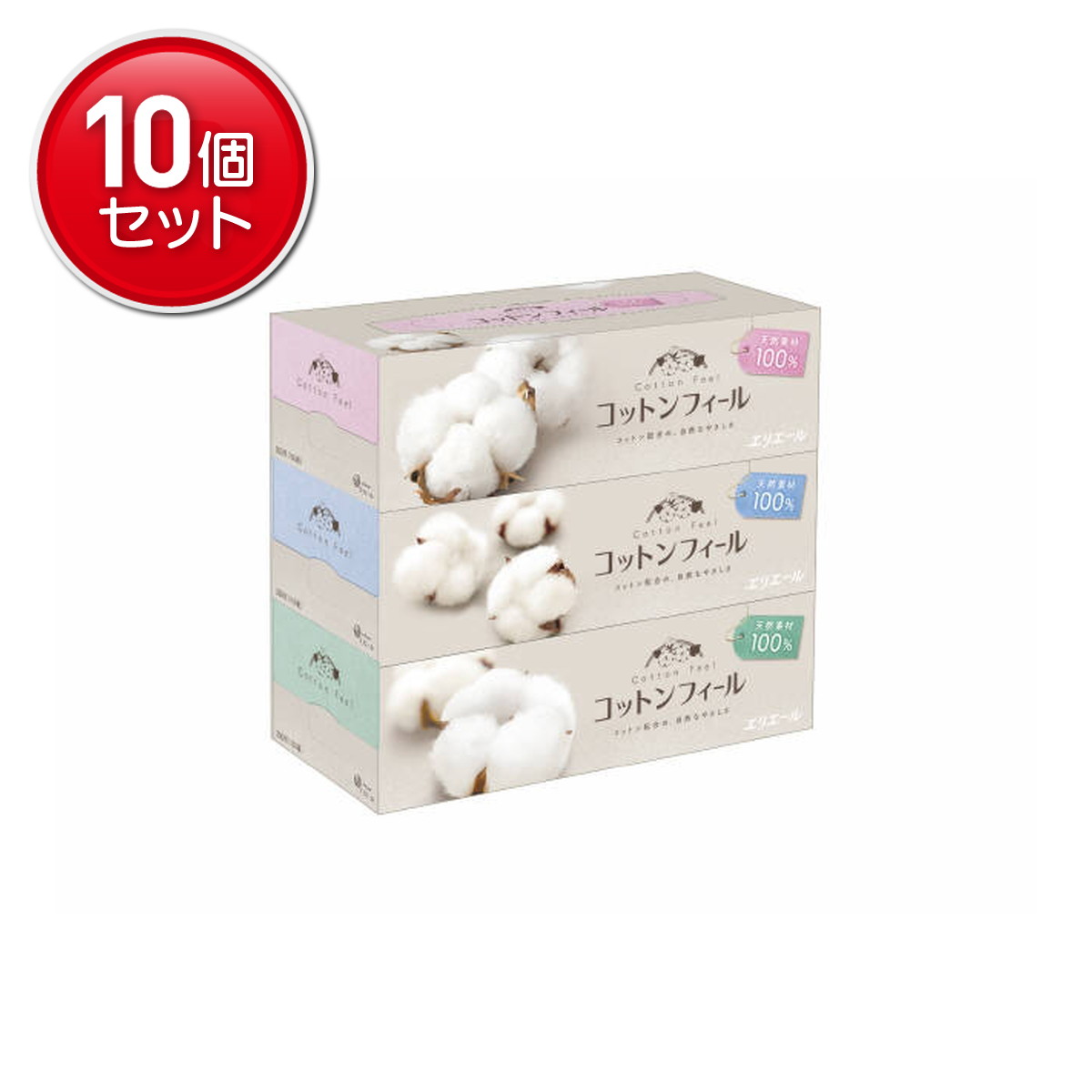 商品名：大王製紙 エリエール コットンフィール ティシュ 150組（300枚）×3 ティッシュペーパー内容量：150組（300枚)×3JANコード：4902011107036発売元、製造元、輸入元又は販売元：大王製紙株式会社原産国：日本商品...