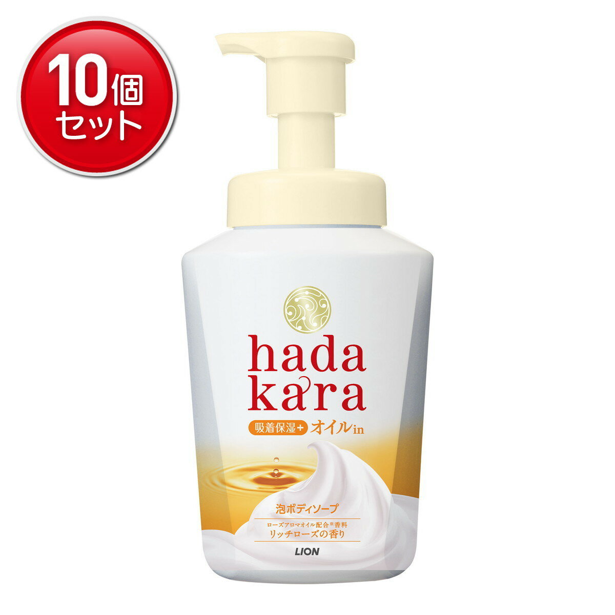 商品名：ライオン hadakara ハダカラ ボディソープ 泡で出てくるオイルインタイプ ローズガーデンの香り 本体 530ml内容量：530MLJANコード：4903301311911発売元、製造元、輸入元又は販売元：ライオン株式会社原産...
