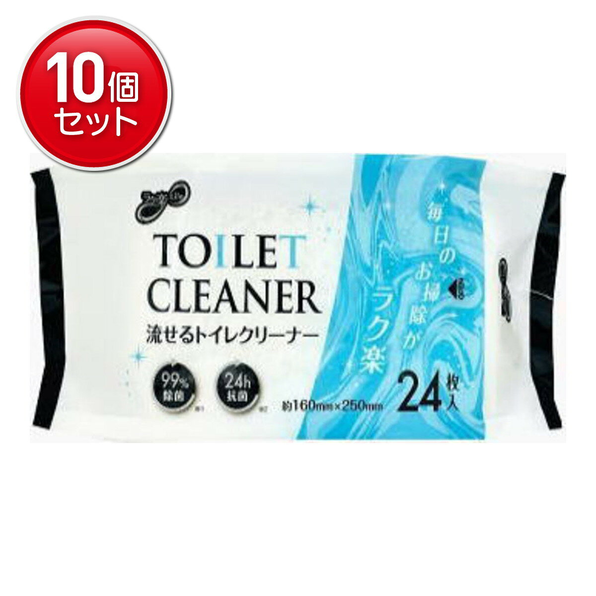 商品名：昭和紙工 ラク楽LIFE 流せるトイレクリーナー 24枚入内容量：24枚JANコード：4957434010265発売元、製造元、輸入元又は販売元：昭和紙工商品番号：101-4957434010265商品説明サッとひと拭きで毎日のお掃...