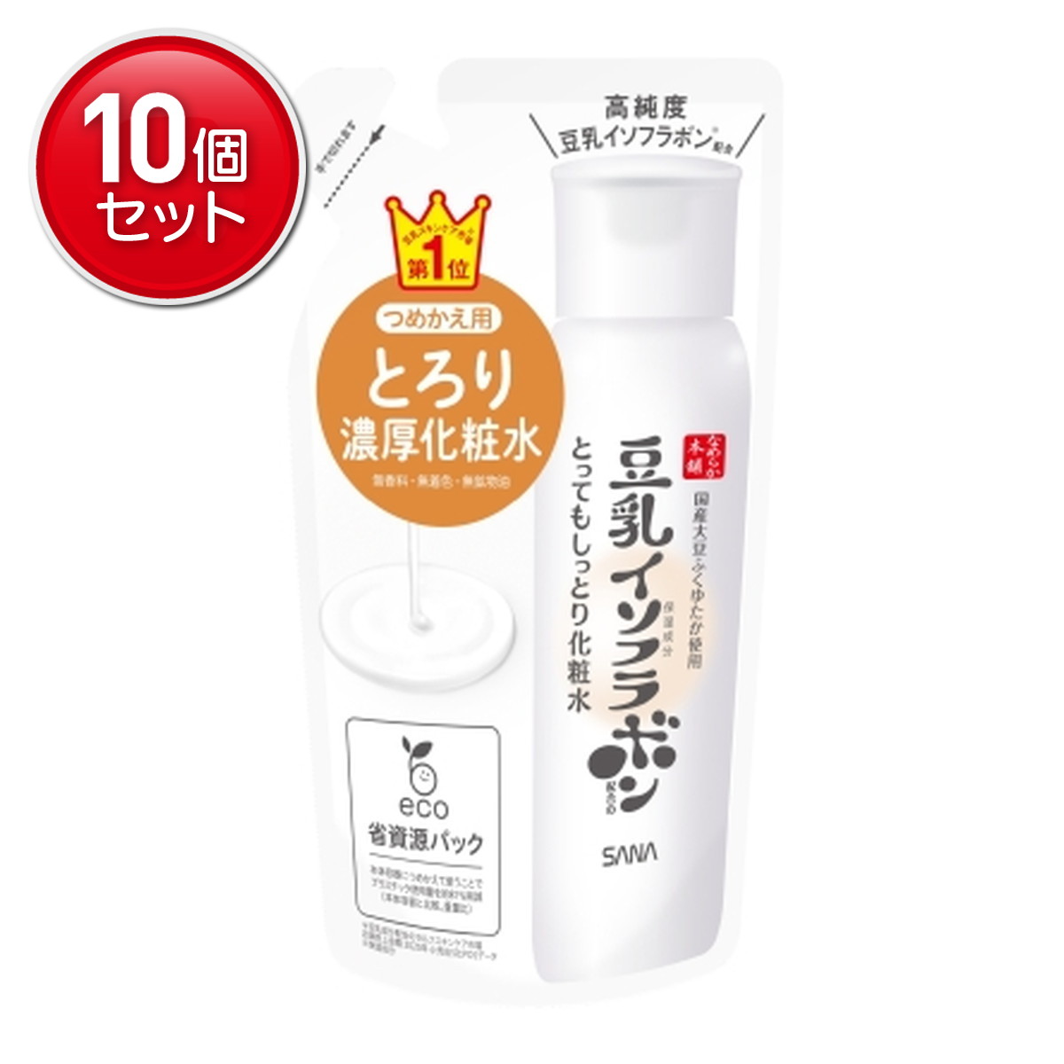 商品名：常盤薬品工業 SANA サナ なめらか本舗 豆乳イソフラボン とってもしっとり化粧水 NC つめかえ用 180ml内容量：180mlJANコード：4964596701191発売元、製造元、輸入元又は販売元：常盤薬品工業原産国：日本区...