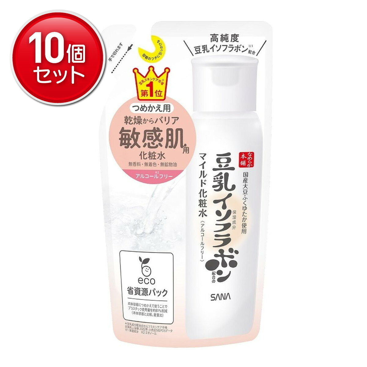 商品名：常盤薬品 サナ なめらか本舗 豆乳イソフラボン マイルド 化粧水 NC つめかえ用 180ml内容量：180mlJANコード：4964596702082発売元、製造元、輸入元又は販売元：常盤薬品工業原産国：日本区分：化粧品商品番号：...