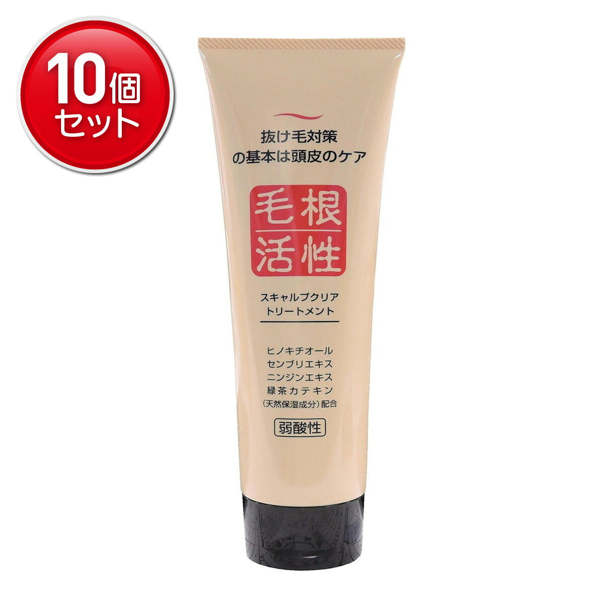 頭皮にうるおいと弾力を与え、髪を育てる毛根をいきいきとさせるスキャルプケアトリートメントです。洗い流すインバスタイプ。ヒノキチオール、センブリエキス、ニンジンエキスを配合。頭皮を柔軟にし、髪をすこやかに保ちます。オリーブオイルやスクワランな...