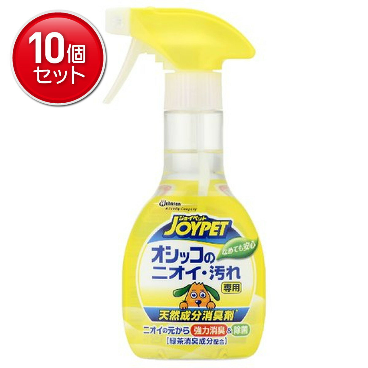「ジョイペット 天然成分消臭剤 オシッコのニオイ・汚れ専用 270ml」は、天然の除菌成分であるショウガ乾留物とグレープフルーツ種子抽出物を配合した、ペット用除菌・消臭剤です。フン尿臭を緑茶乾留エキスが包み込んで消臭。オシッコ汚れに含まれる...