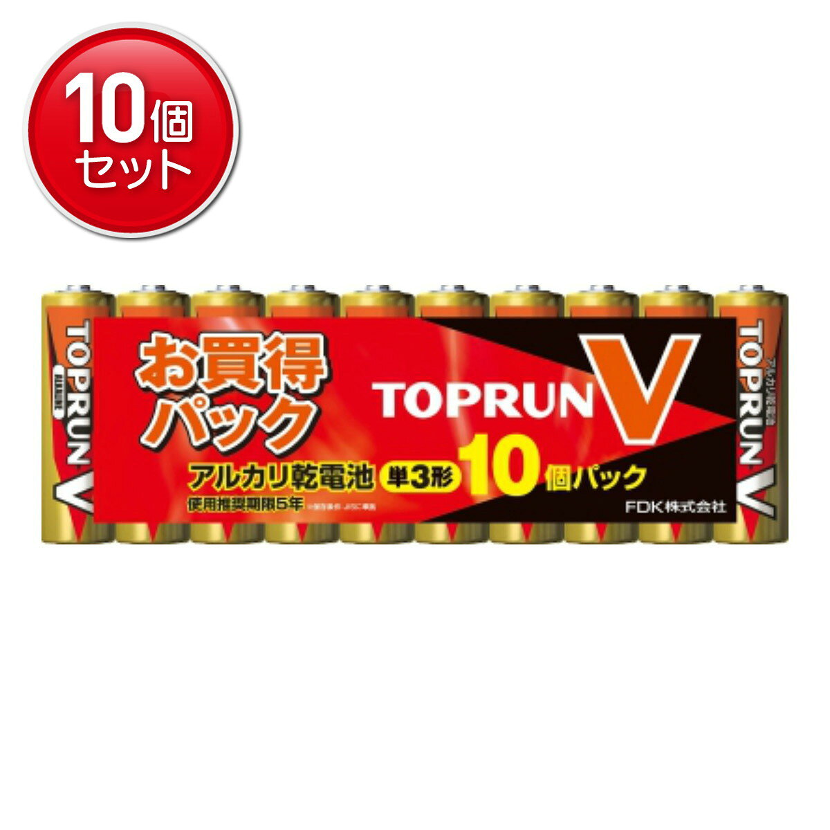 商品名：FDK アルカリ 乾電池 単3形×10個パック LR6(10S)TOPV2内容量：10個入JANコード：4976680111601発売元、製造元、輸入元又は販売元：FDK株式会社原産国：中華人民共和国商品番号：101-50473商品...