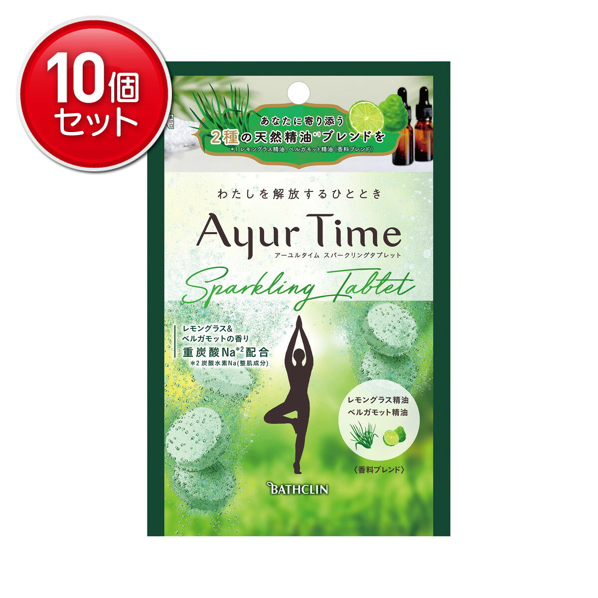 商品名：バスクリン アーユルタイム スパークリングタブレット レモングラス&ベルガモットの香り 40g 入浴剤内容量：40gJANコード：4548514158023発売元、製造元、輸入元又は販売元：バスクリン原産国：日本区分：化粧品商品番号...