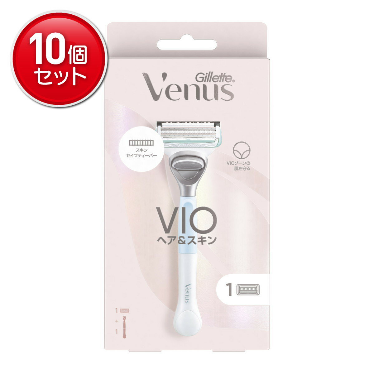 商品名：P&G ジレット ヴィーナス VIOヘア＆スキン カミソリホルダー 本体1個（ハンドルのみ）＋替刃1個入内容量：本体1個＋替刃1個JANコード：4987176111098発売元、製造元、輸入元又は販売元：P＆GJプレミアム（ジレット...