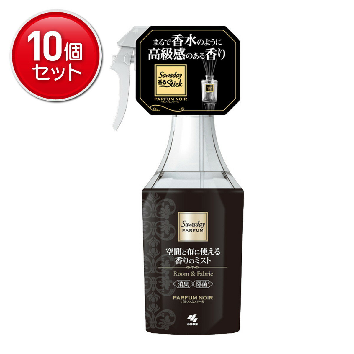 商品名：小林製薬 SAWADAY サワデー パルファム Room&Fabric 空間と布に使える香りのミスト パルファムノアール 250ml内容量：250mlJANコード：4987072088012発売元、製造元、輸入元又は販売元：小林製薬...