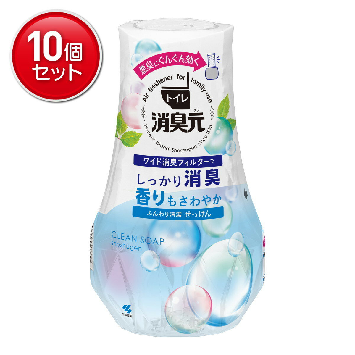 商品名：小林製薬 トイレの消臭元 ふんわり清潔 せっけん 400mL内容量：400mLJANコード：4987072099650発売元、製造元、輸入元又は販売元：小林製薬原産国：日本商品番号：101-4987072099650商品説明●デコボ...