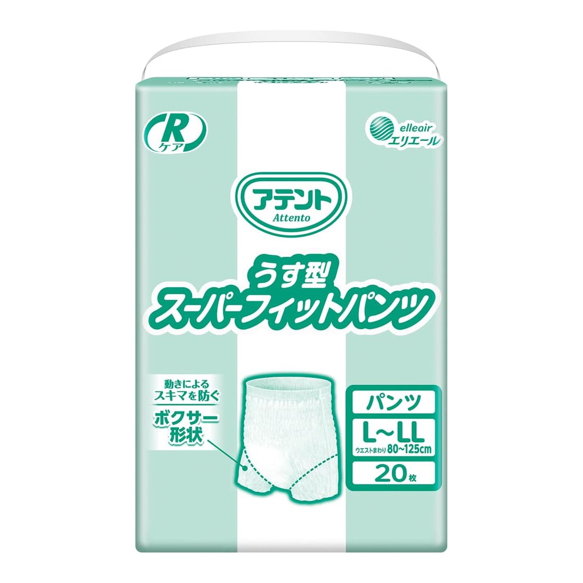 商品名：大王製紙 エリエール アテント 業務用 Rケア うす型 スーパーフィットパンツ L-LL 20枚入 パンツタイプ 介護用紙おむつ内容量：20枚JANコード：4902011106749発売元、製造元、輸入元又は販売元：大王製紙原産国：...