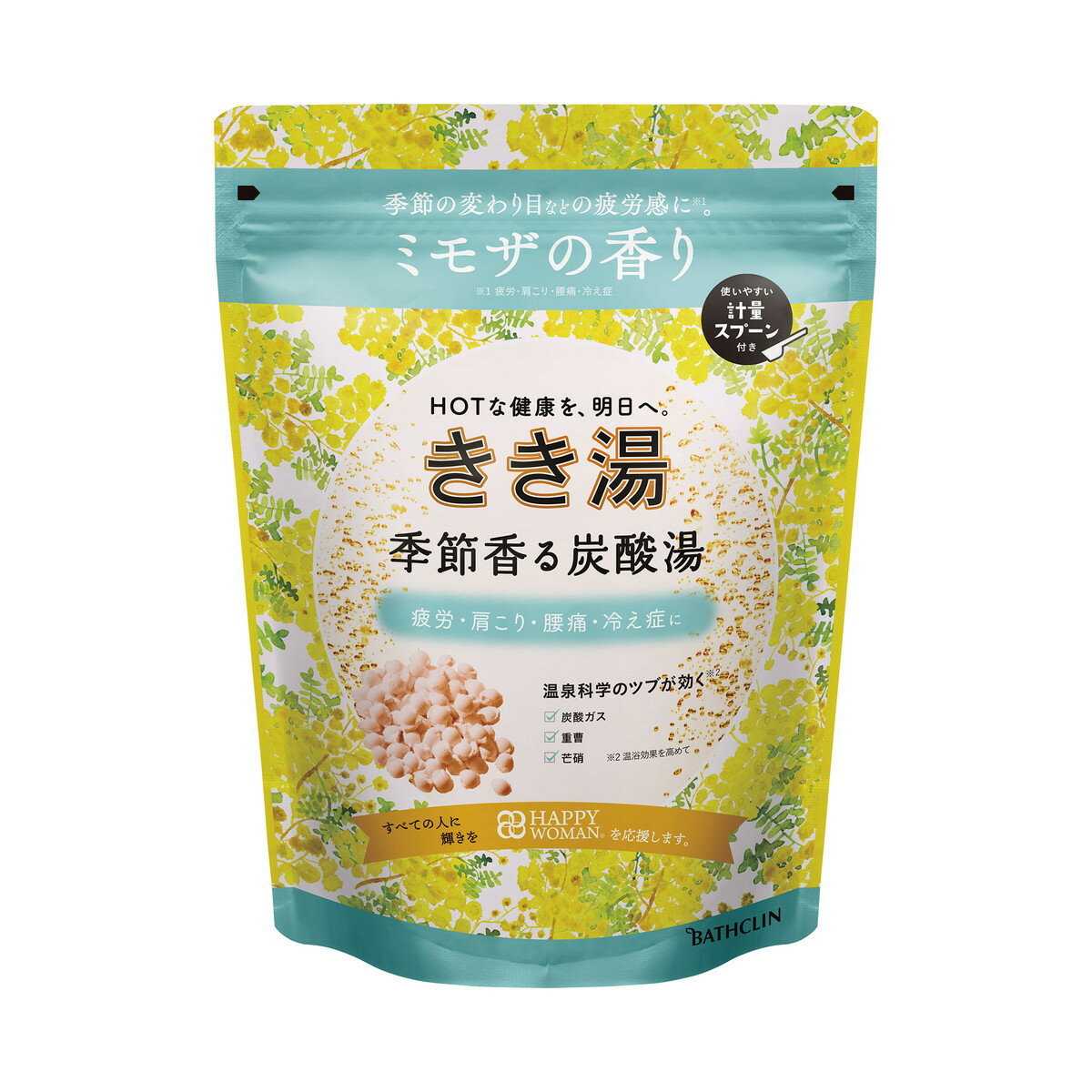 商品名：バスクリン きき湯 季節香る炭酸湯 ミモザの香り 360g 入浴剤 医薬部外品内容量：360gJANコード：4548514159587発売元、製造元、輸入元又は販売元：バスクリン原産国：日本区分：医薬部外品商品番号：101-4548...
