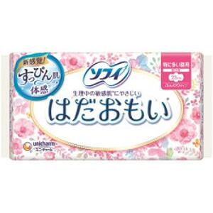 商品名 ユニ・チャーム ソフィ　はだおもい　特に多い日の昼用 羽つき 23cm　20枚入り 商品説明 肌に密着させないエアフィット 吸収後も、“肌サラサラ”つづく 生理中の敏感肌にやさしいナプキンです。 サイズ 23cm（羽つき） 素材 表...