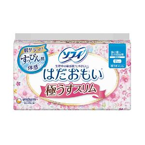 商品名 ユニ・チャーム ソフィ はだおもい 極うすスリム 多い昼〜ふつうの日用 羽なし 21cm 27コ入 商品説明 新感覚！すっぴん肌体感 交換まで、"すっぴん"のような肌サラサラつづく 吸収力UPで表面の経血のこりを57％カット！ べた...