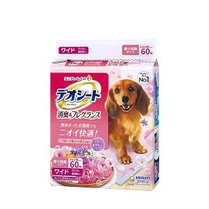 商品名 ユニ・チャーム　デオシート消臭&フレグランスフローラルシャボンの香りワイド 60枚※メーカー都合によりパッケージ、デザインが変更となる場合がございます 商品説明 閉めきったお部屋でもニオイ快適！ 「高速吸収ポリマー」と「ふんわりアロ...