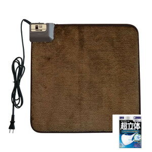 商品名TEKNOS　テクノス　ミニマット　45×45cm　 (強弱切替) 　発熱素材　ブラウン　EC-K411H商品説明一人用に便利で経済的なコンパクトサイズ。強弱切換え付。吸湿発熱素材”テクノヒート”であたたかく上質な肌触り。サイズ約45...