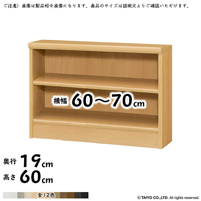 大洋 TAIYOシェルフィット エースラック カラーラック国産 日本製本棚 組立式 横幅 サイズ オーダー エースラック 標準タイプ 幅木よけ加工サイズ：幅60〜70x奥行19x高さ60cm幅木よけ加工：幅木よけのカットサイズは高さ8cmx...