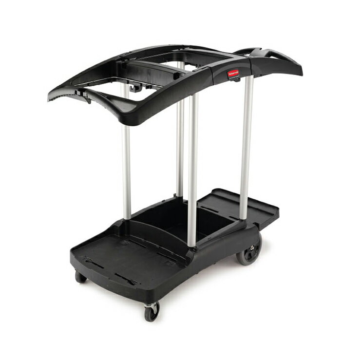 収納力抜群のクリーニングカート収納スペースが広く、掃除道具や廃棄物を効率よく運搬できるクリーニングカート。ウェイブブレイクバケツやモップをしっかり固定できるツールホルダー付きで、移動時の安定性も抜群。サイズ552x1265x975mm重量2...