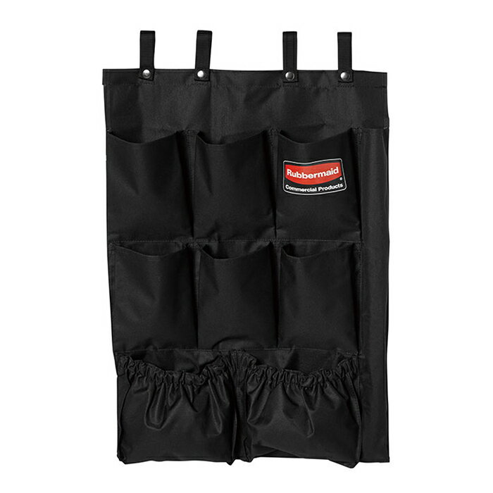 ハウスキーピングカートの収納を強化する9ポケットオーガナイザー カートに取り付けるだけで収納力アップ。ハウスキーピングカートの収納を強化するラバーメイドの9ポケットオーガナイザー。洗剤、ブラシ、クロスなどの清掃用品を整理し、作業効率を高めま...