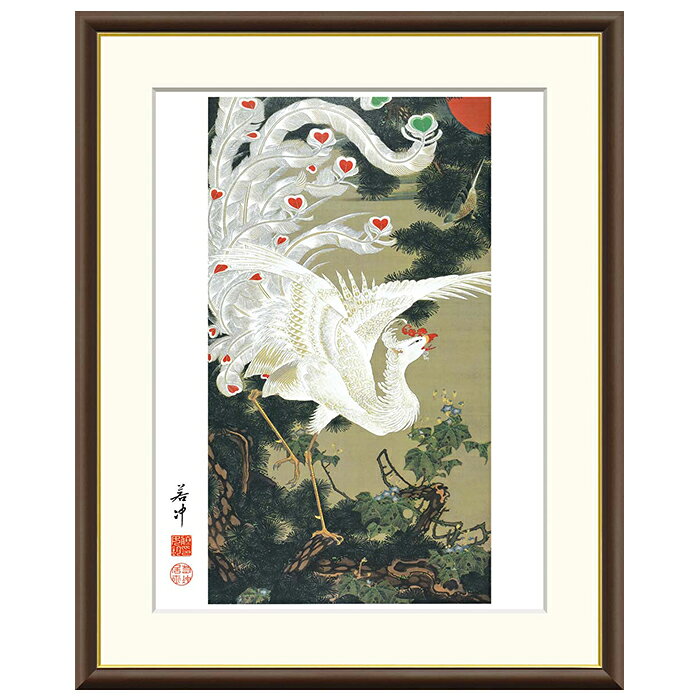 三幸 SANKOHF8号サイズ額外寸：61x49.5cm絵寸：45.5x34cm本誌：新絹本つや消しマット仕様フレーム樹脂製金装飾付有名美術館がレプリカを制作するため採用している高精細ジクレー版画技法で特製新絹本画布に表現し、最終仕上げは手...