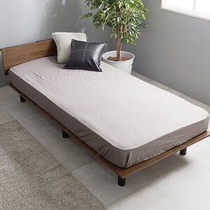 マットレス付シングルベッド ポケットコイル KB-3064S-3302 ポケットコイル マットレス付き スタイリッシュ シングルベッド シンプルな木目のパネルに、黒い脚がスタイリッシュなデザイン性の高いシングルベッドです。シングルベッドと、...